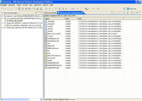 在一个团队开发环境中进行工作的场景: 使用 Rational Software Architect 和 ClearCase Remote ...